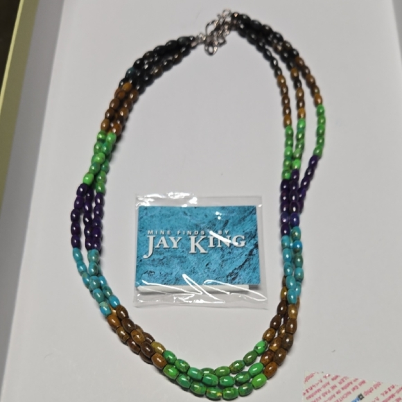 Jay King | Jewelry | Jay King Green And Blue Multistrand Necklace ...